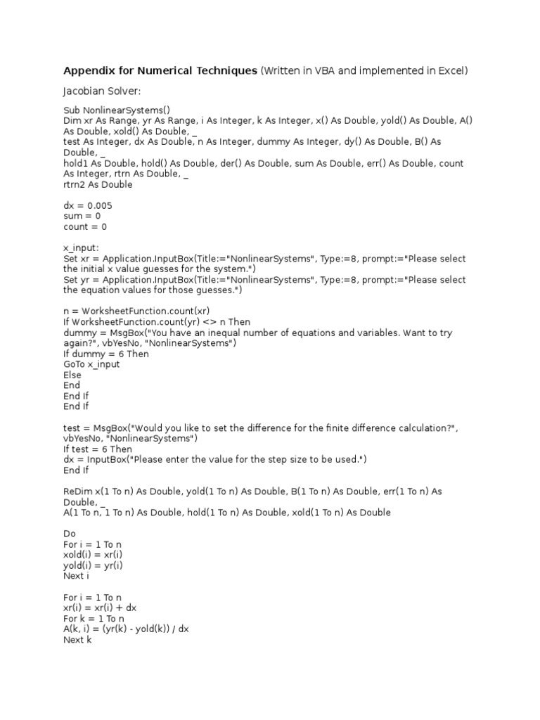 ChE 334 Appendix Code | PDF | Theoretical Computer Science ...