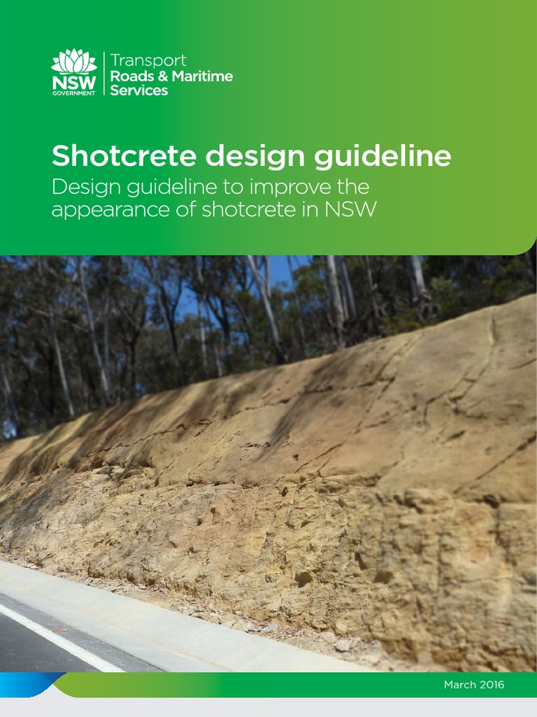 Shotcrete Design Guidelines | PDF | Road | Erosion