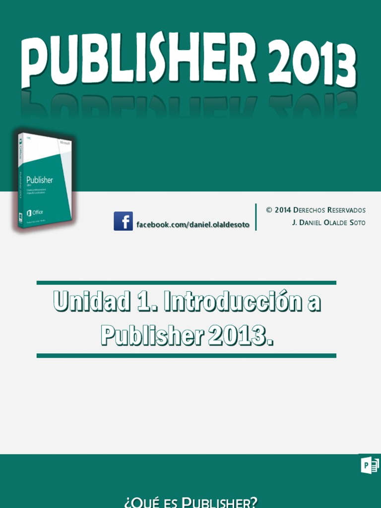 Microsoft Publisher 2013 | PDF | Microsoft | Correo electrónico