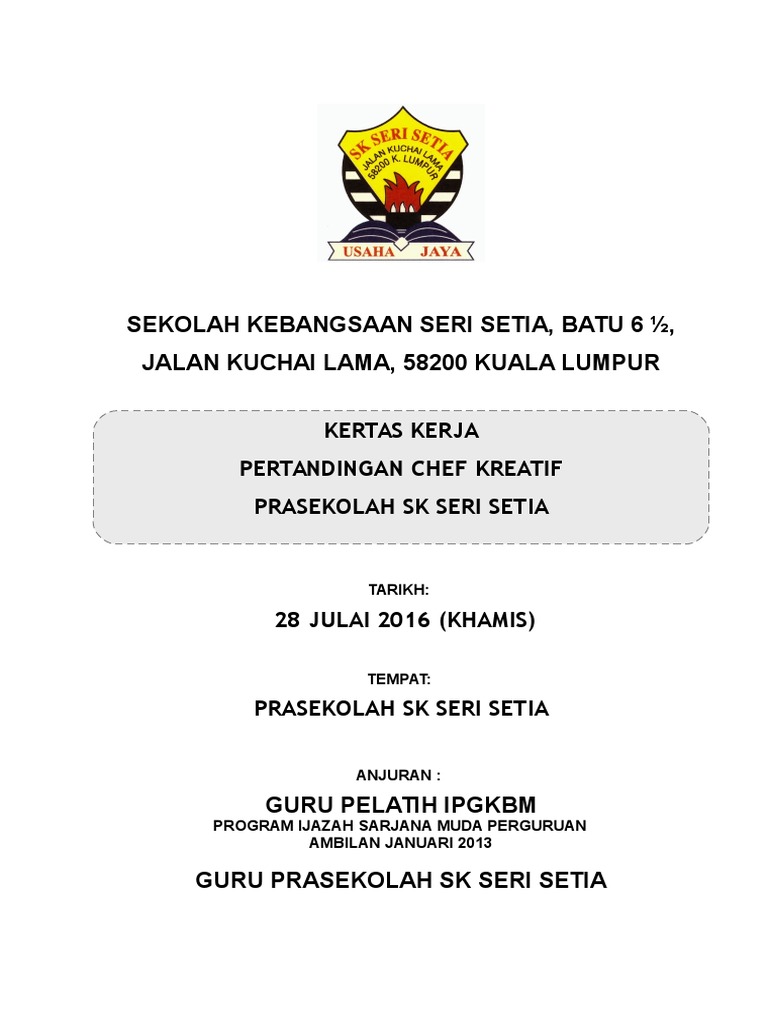 Kertas Kerja Fruit Plate | PDF