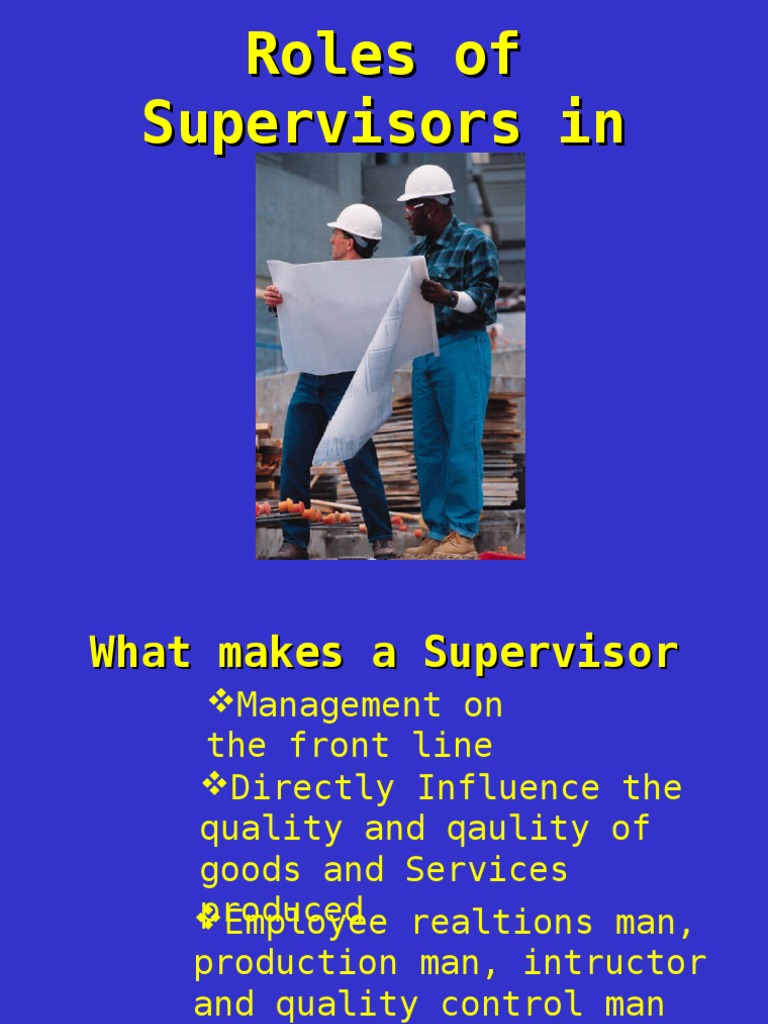 Supervisor Safety Roles and Responsibilities | PDF | Ladder | Safety
