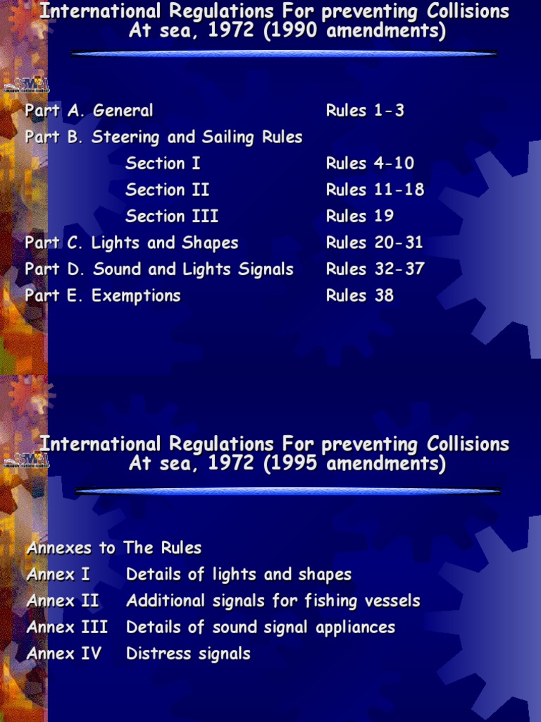 International Collision Regulations Guide | PDF | Traffic | Ships