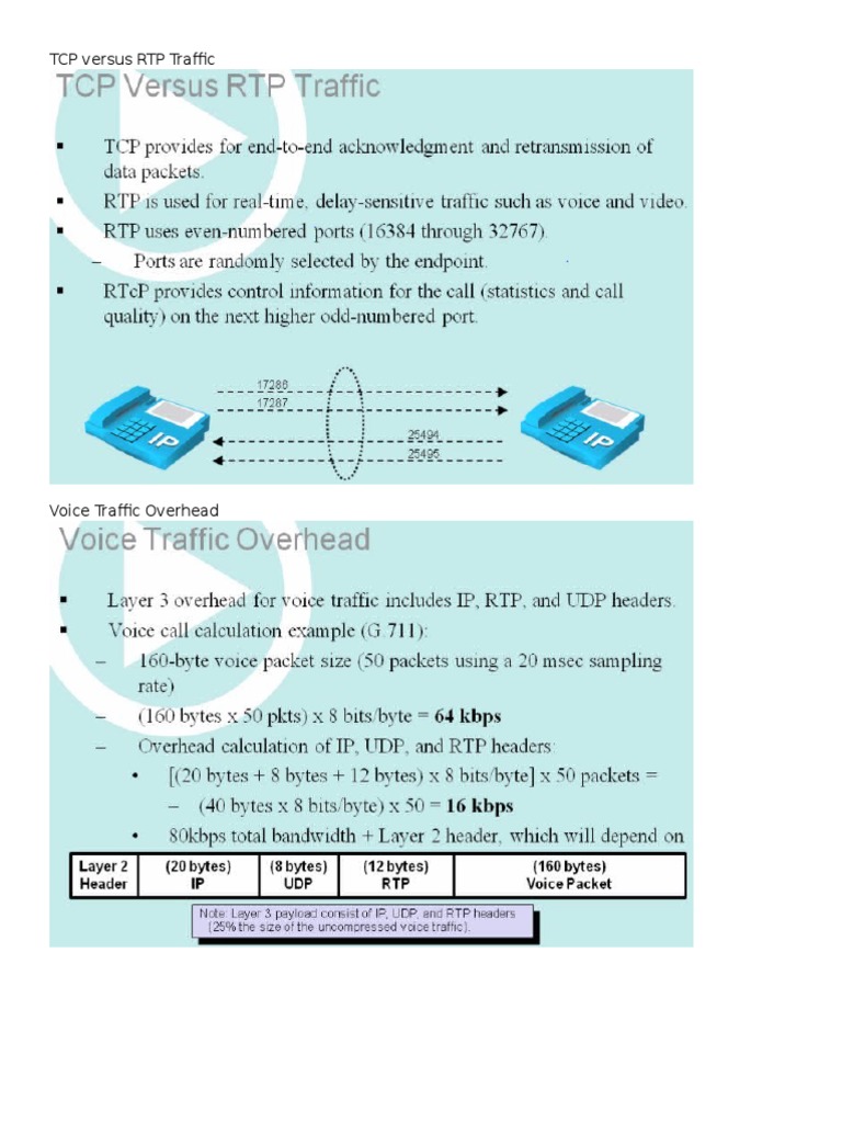 TCP Versus RTP Traffic | PDF