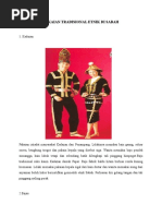 Pakaian Tradisional Etnik-Etnik Di Sabah | PDF
