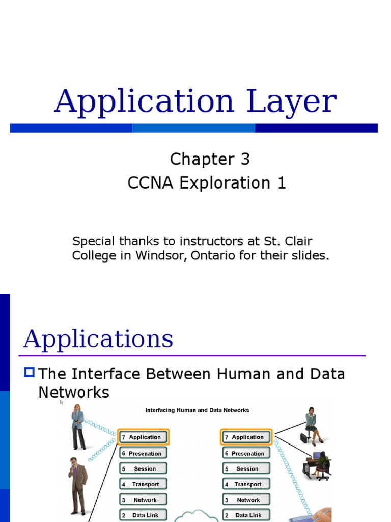 Application Layer: CCNA Exploration 1 | PDF | Domain Name System | Hypertext Transfer Protocol