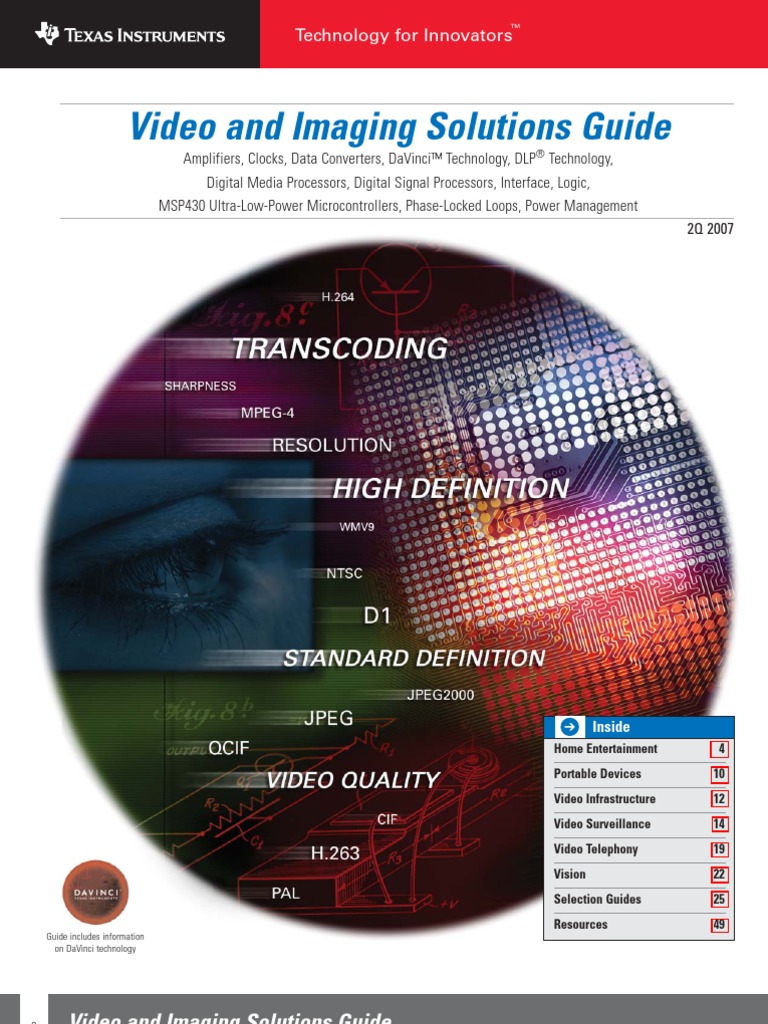 Video and Imaging Solutions Guide | PDF | Digital Television | Set Top Box