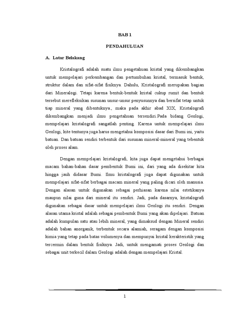 Sistem Kristal Trigonal Triklin Dan Tetragonal | PDF