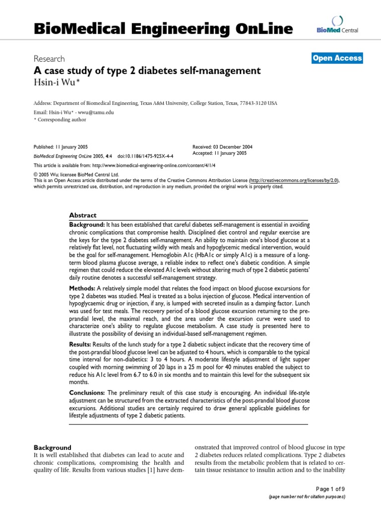 Case Study t2d Management PDF | PDF | Hypoglycemia | Glycated Hemoglobin
