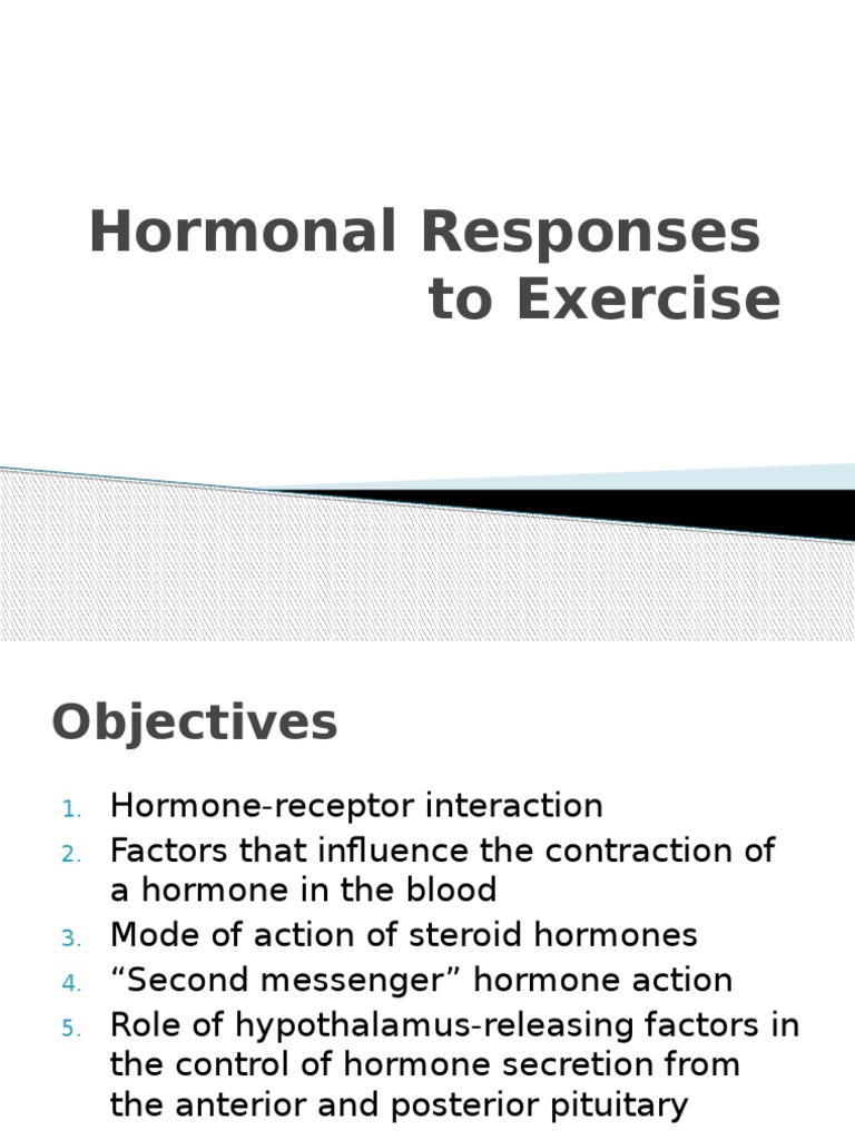 Hormonal Responses To Exercise | PDF | Hormone | Adrenal Gland
