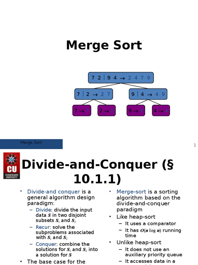 © 2004 Goodrich, Tamassia Merge Sort 1 | PDF