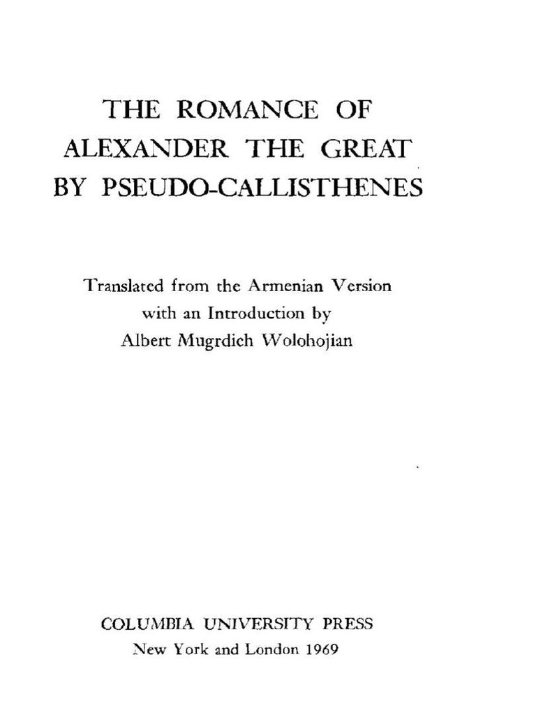 Alexandrida: The Romance of Alexander The Great | PDF | Alexander The ...