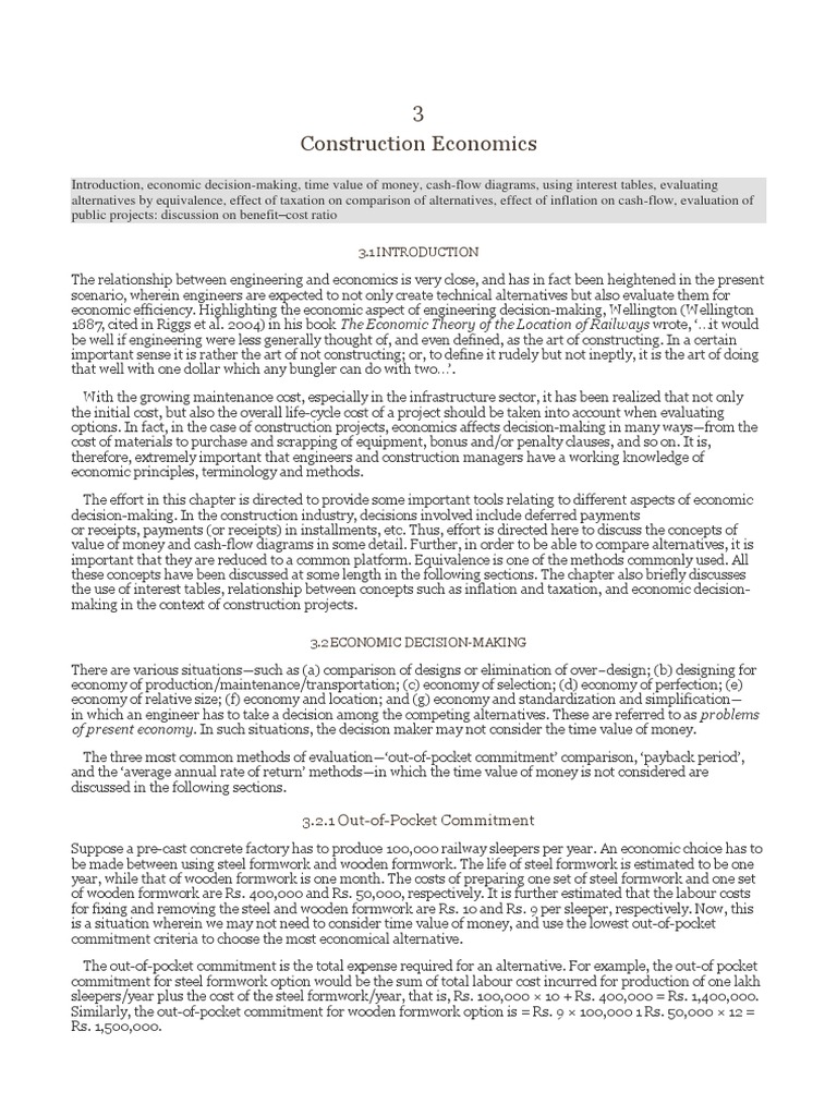 Construction Economics | PDF | Interest | Bonds (Finance)