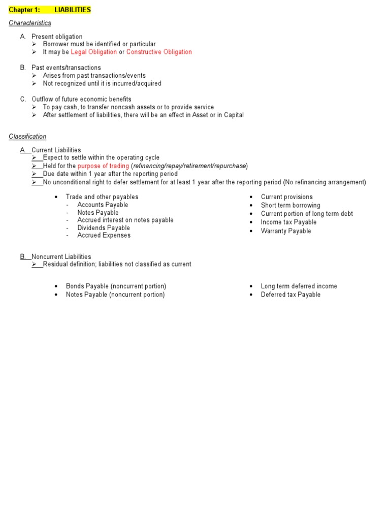 Legal Obligation Constructive Obligation: Characteristics | PDF | Value ...