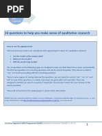 CASP Qualitative Checklist 2018 | PDF | Focus Group | Scientific Method