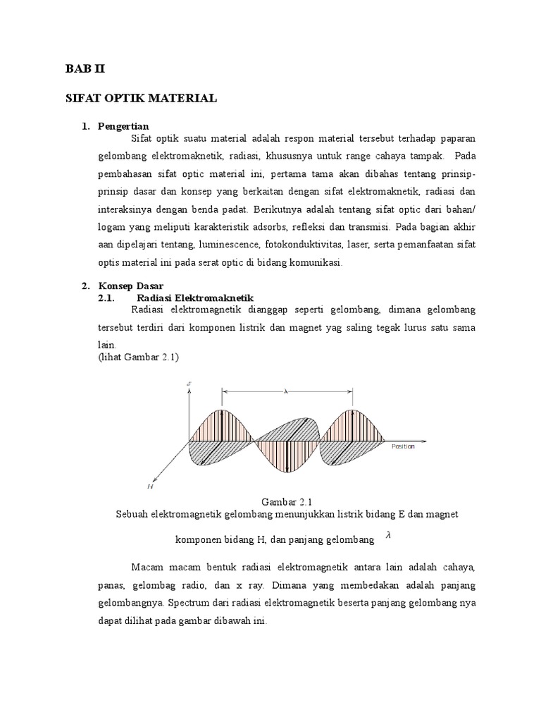 Sifat Optik Material dan Interaksinya | PDF