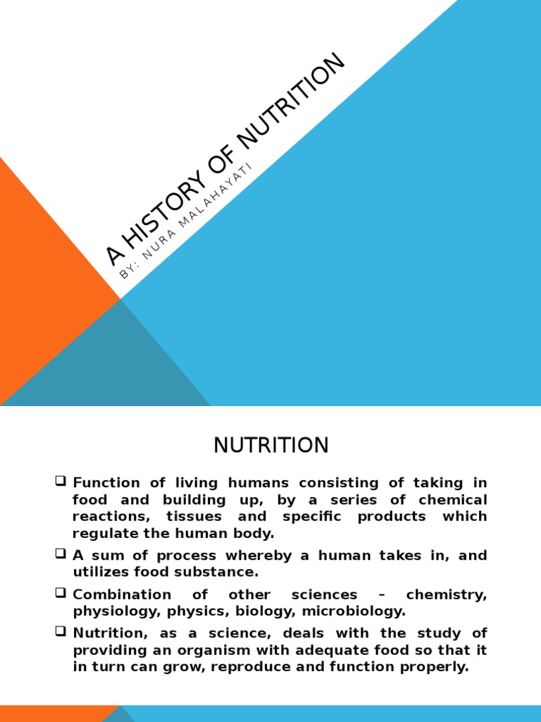 A History of Nutrition (Kuliah 1) | PDF | Orthomolecular Medicine | Vitamin