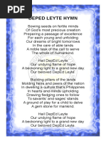 Tesda Hymn Lyrics | PDF