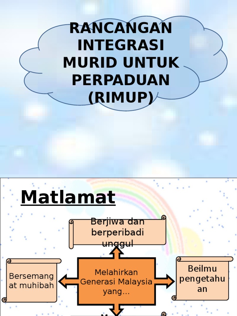 Bab 3 RIMUP (Rancangan Integrasi Murid Untuk Perpaduan) | PDF