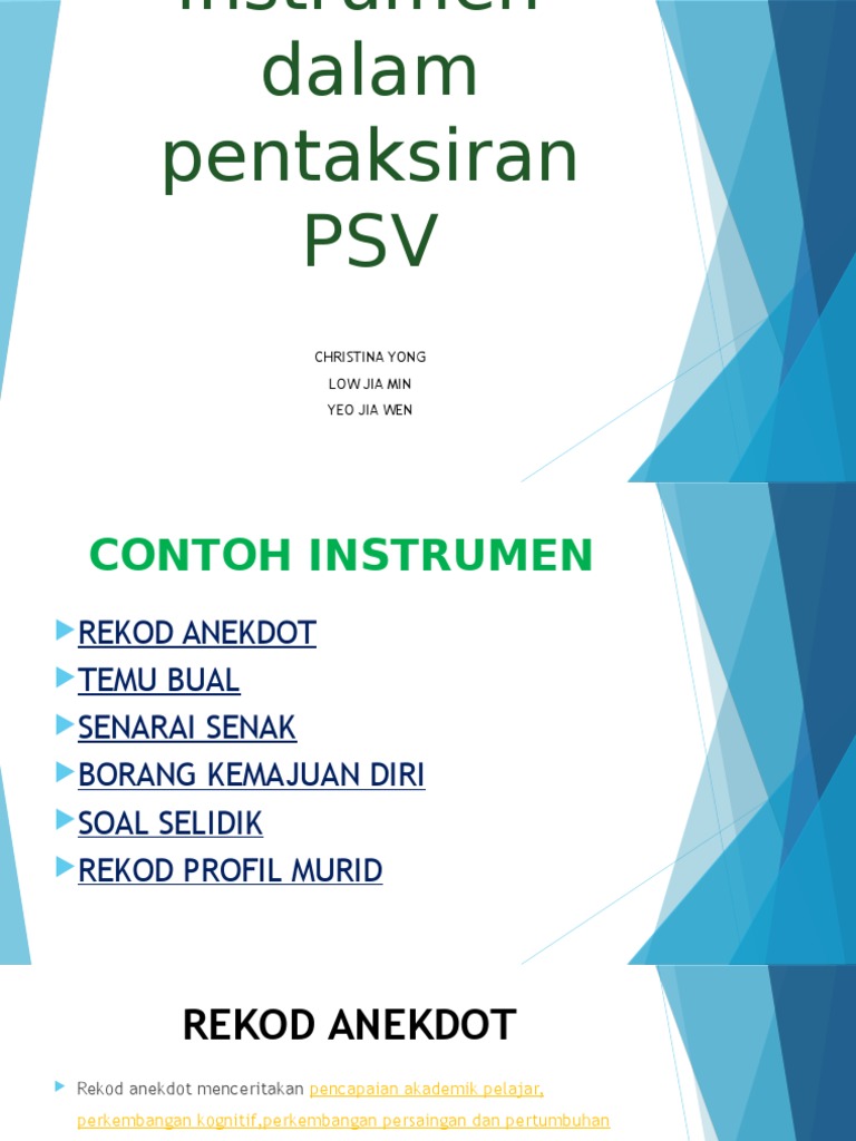 INSTRUMENTS FOR ASSESSING PSV ACTIVITIES | PDF