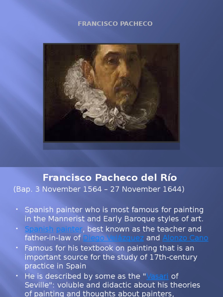 FRANCISCO PACHECO.pptx | Paintings | Plastic Arts