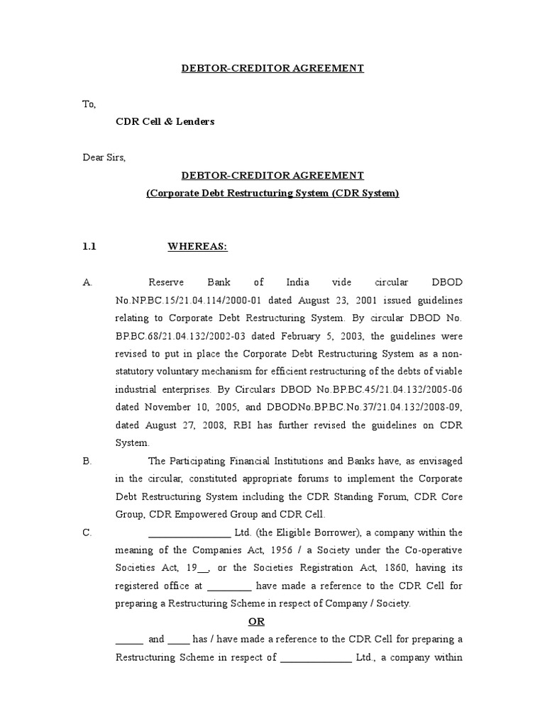 Revised DCA | PDF | Loans | Indemnity