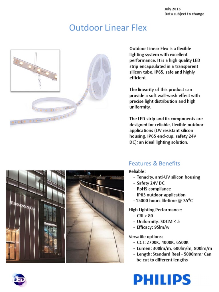 Outdoor Linear Flex - BGC200: Technical Specifications and Installation ...