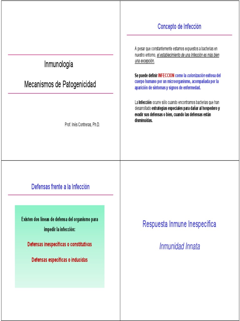 Defensas Inespecíficas en Inmunología | PDF
