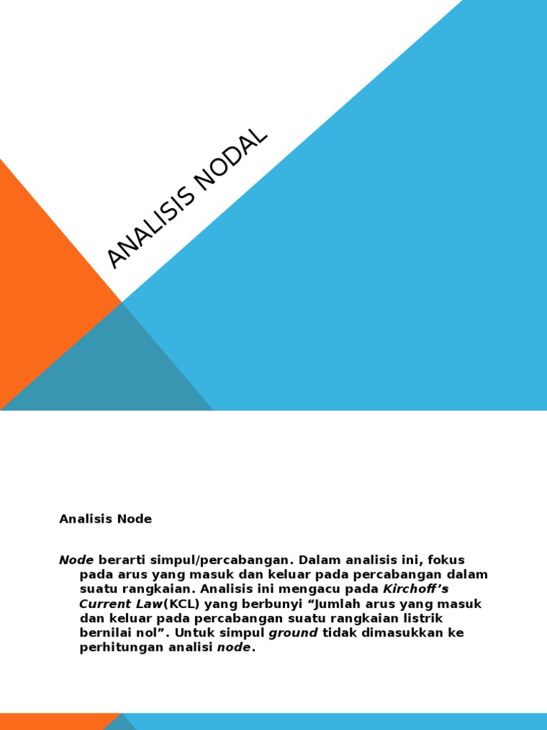 Analisis Nodal: Contoh dan Langkah | PDF