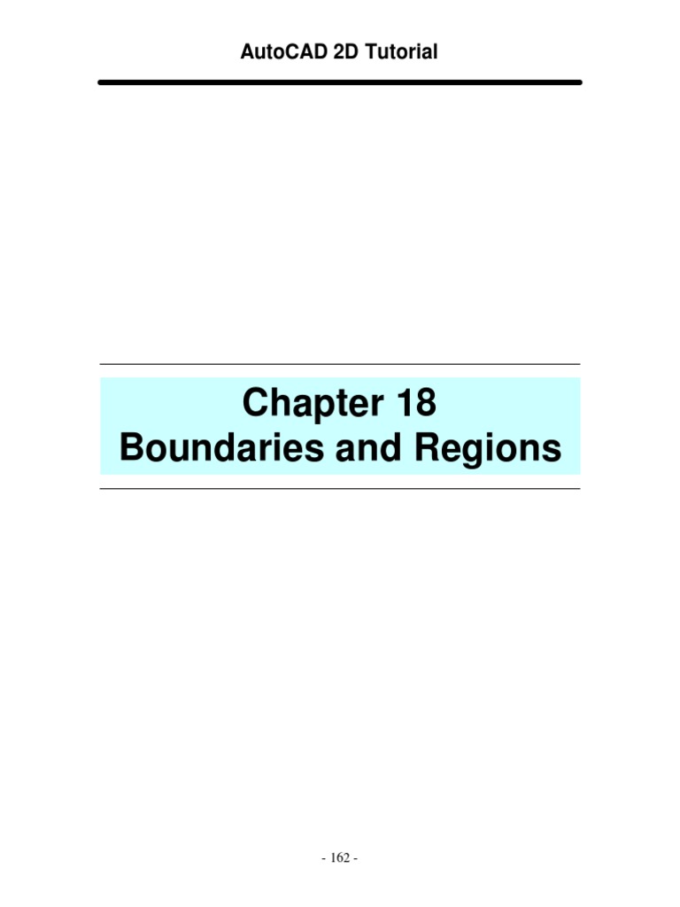 AutoCAD Boundaries and Regions Guide | PDF