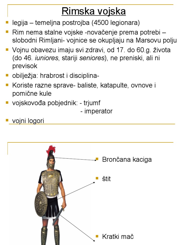 Rimska Vojska I Osvajanja | PDF
