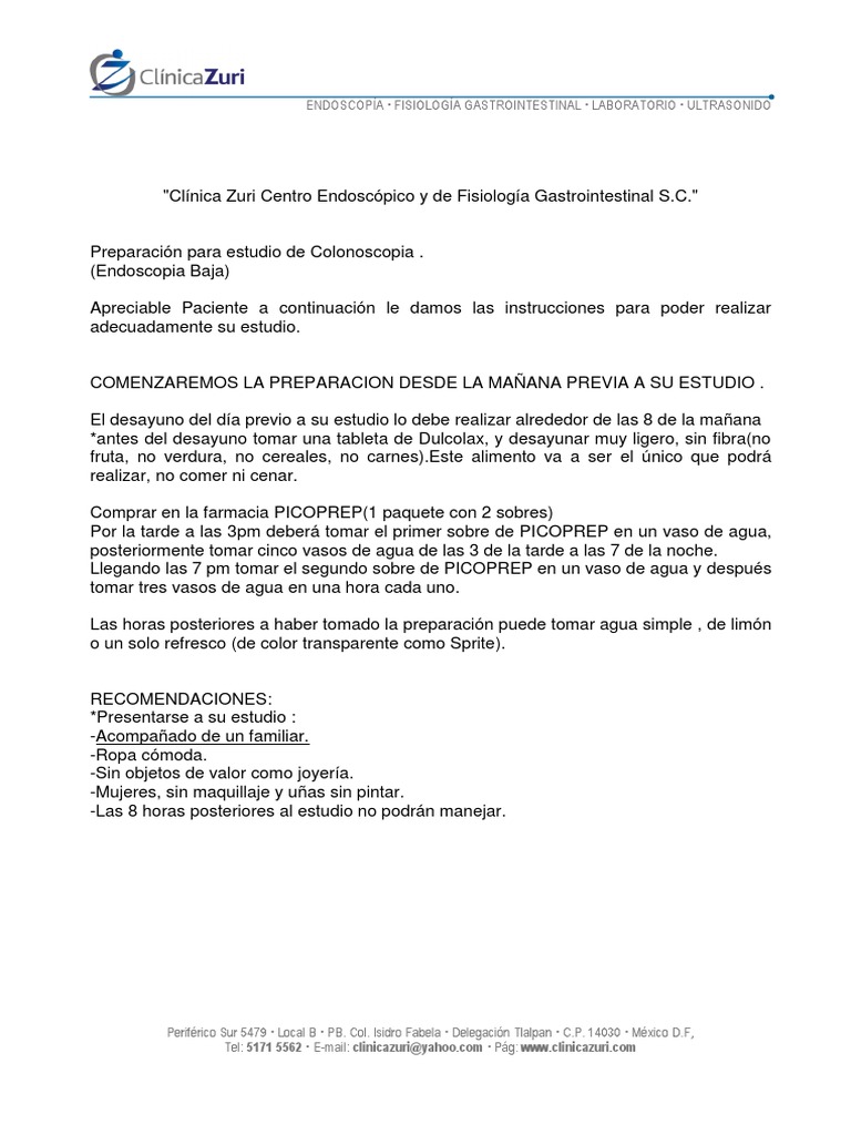 PREPARACION COLONOSCOPIA PICOPREP