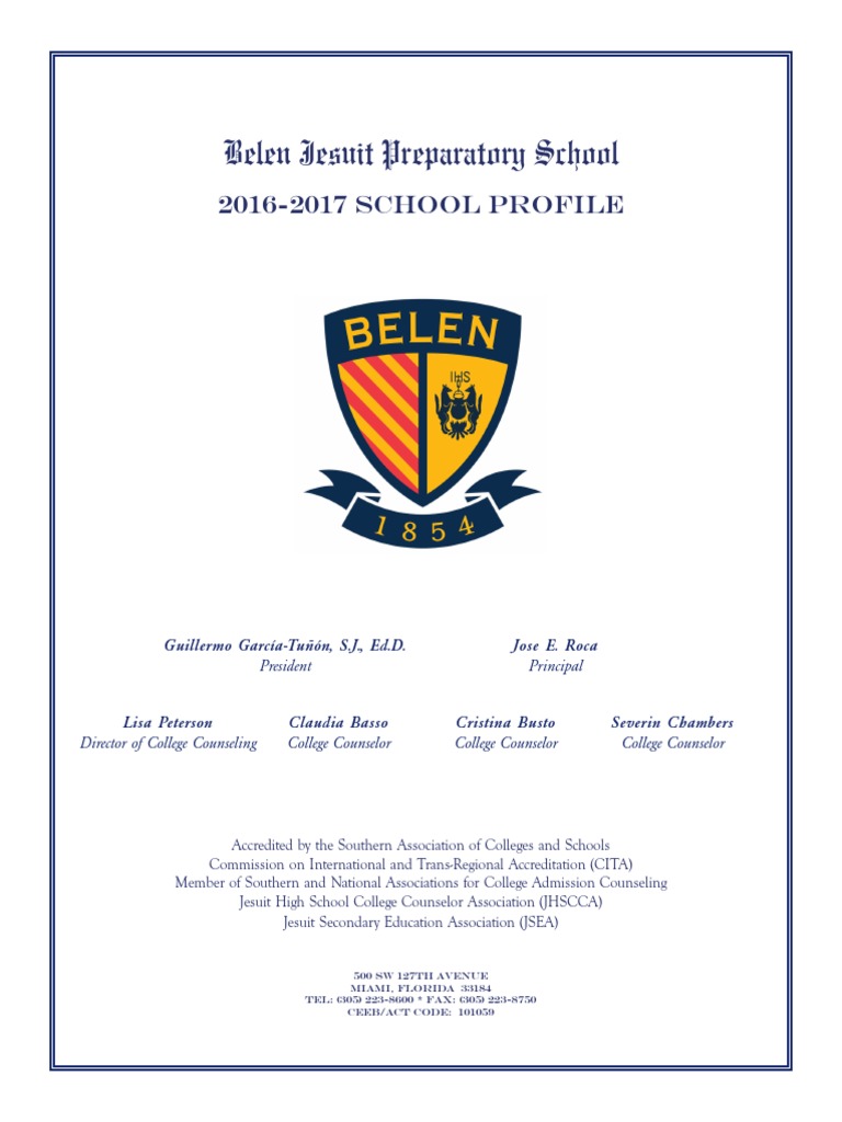 Belen Jesuit Preparatory School Profile | PDF | Grading (Education ...