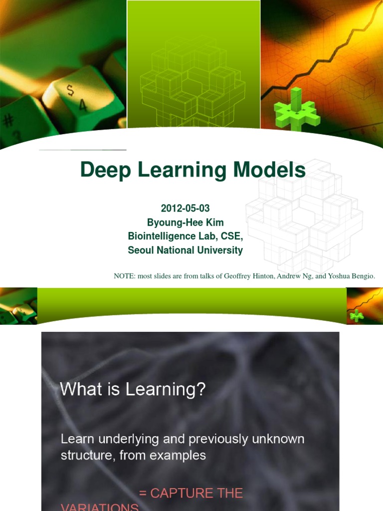 Deep Learning Models Pdf Deep Learning Artificial Neural Network