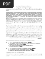 ESOL - Entry 1 - Reading Candidate Paper - Practice Paper A | PDF