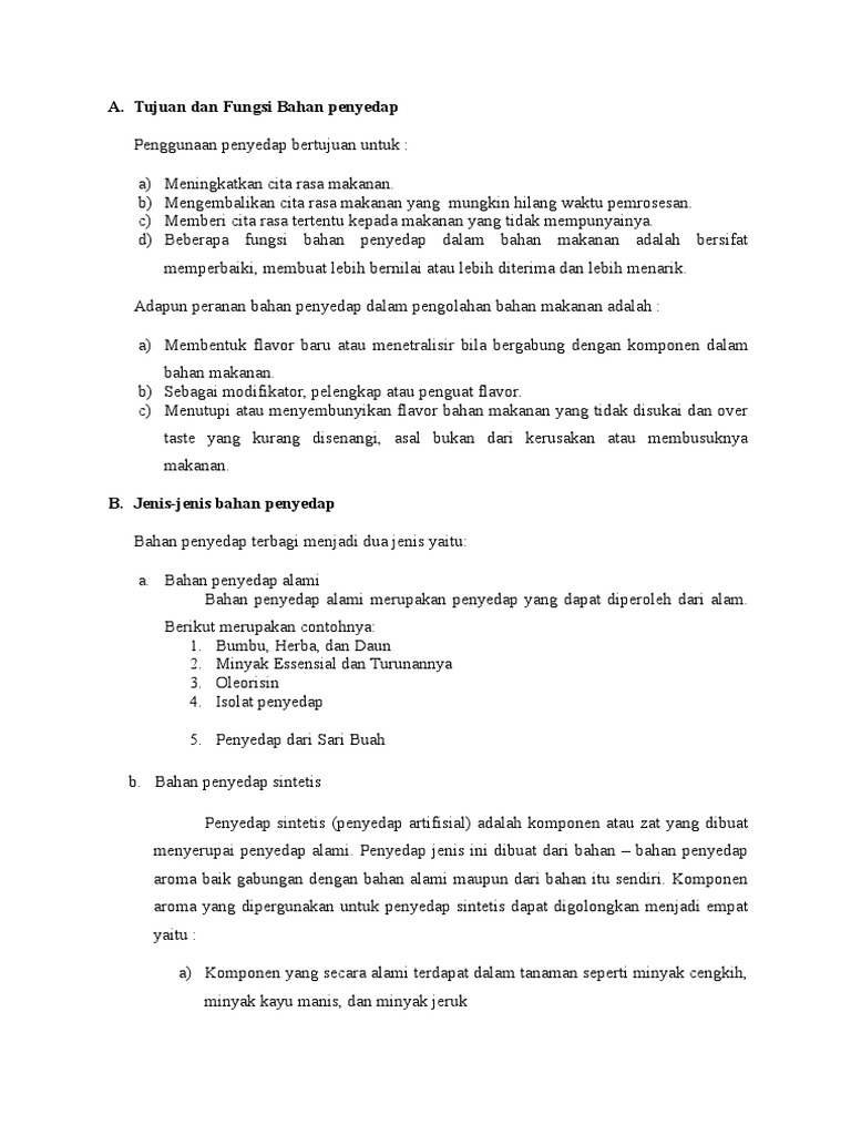 Panduan Bahan Penyedap Makanan | PDF | Memasak, Makanan, & Anggur