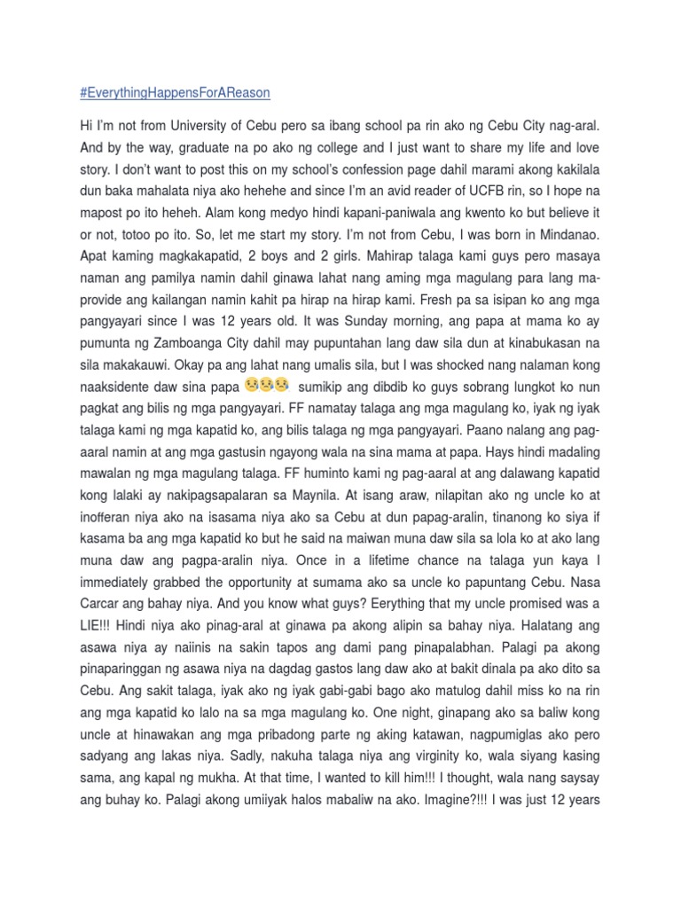 Everything Happens For A Reason Tagalog Version (Part 1) | PDF