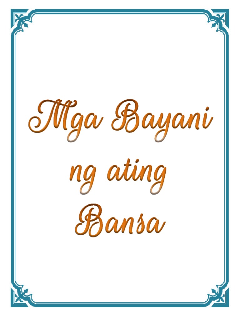 Mga Bayani | PDF