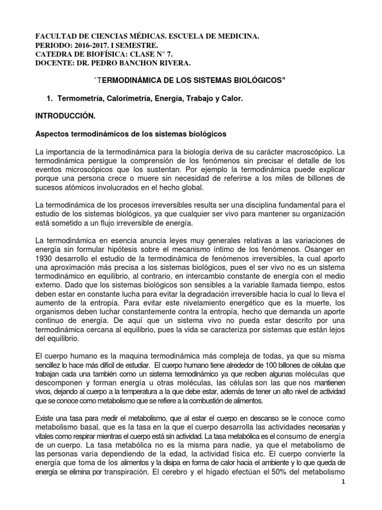 Clase 7 Editada | PDF | Calor | Termodinámica