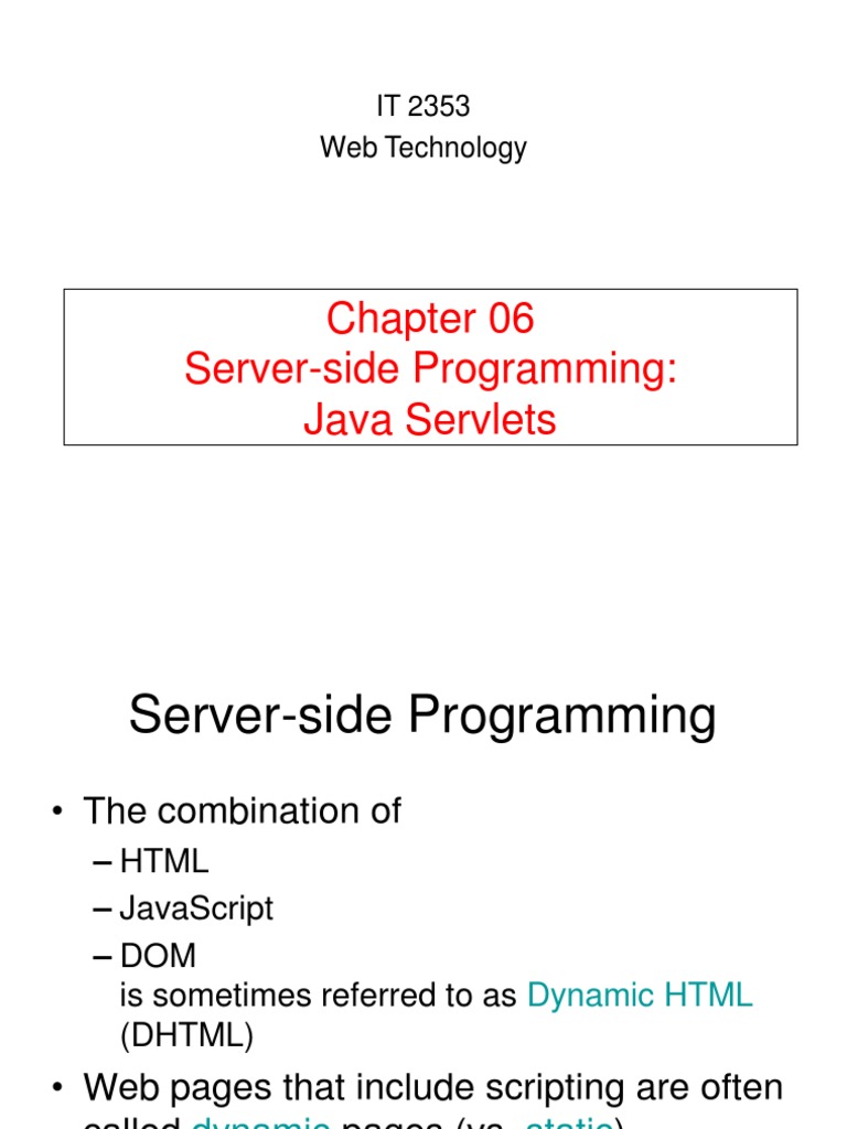 Lesson06 Servlets | PDF | Http Cookie | Java Servlet