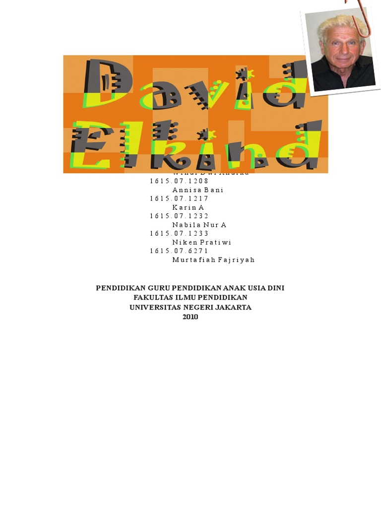 Teori David Elkind tentang Perkembangan Anak | PDF