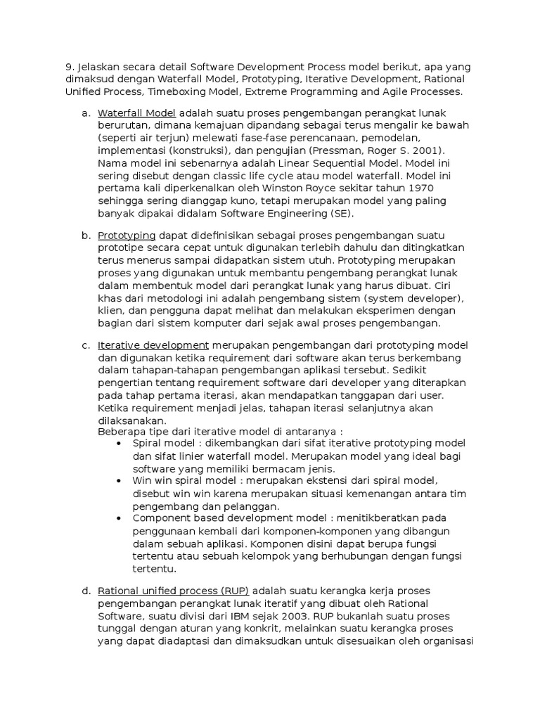 Software Development Process | PDF