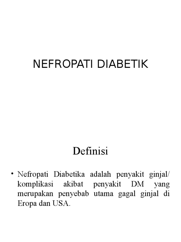 Nefropati Diabetik | PDF