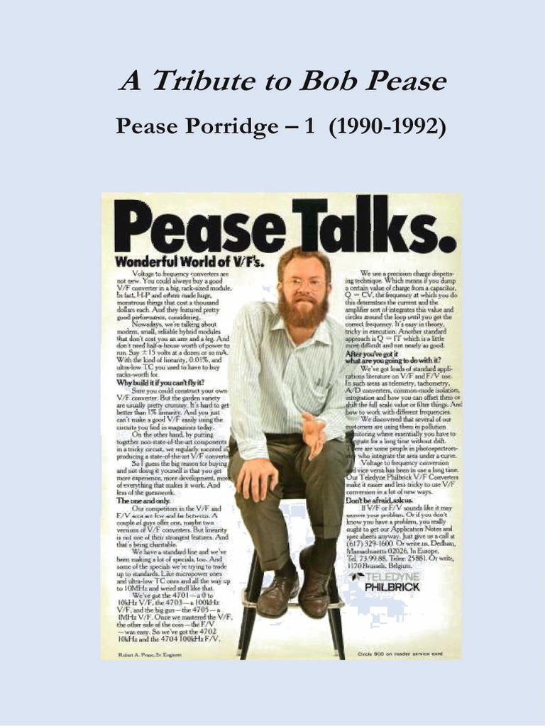 Bob Pease Lab Notes Part 1 PDF | PDF