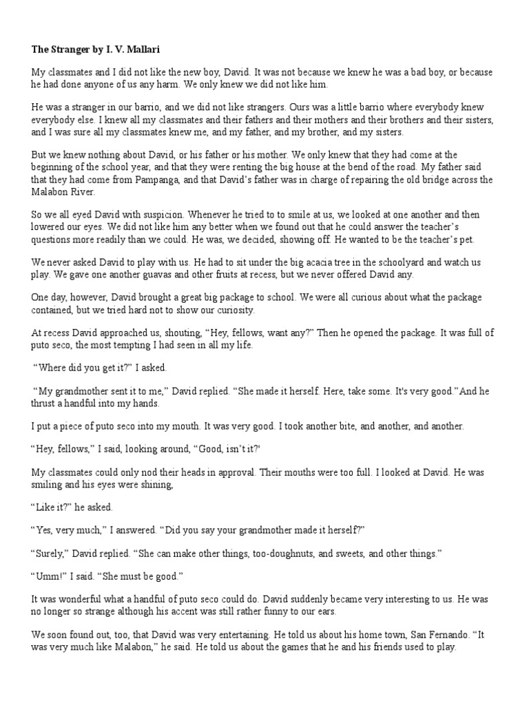 The Stranger | PDF | Human Swimming | Leisure