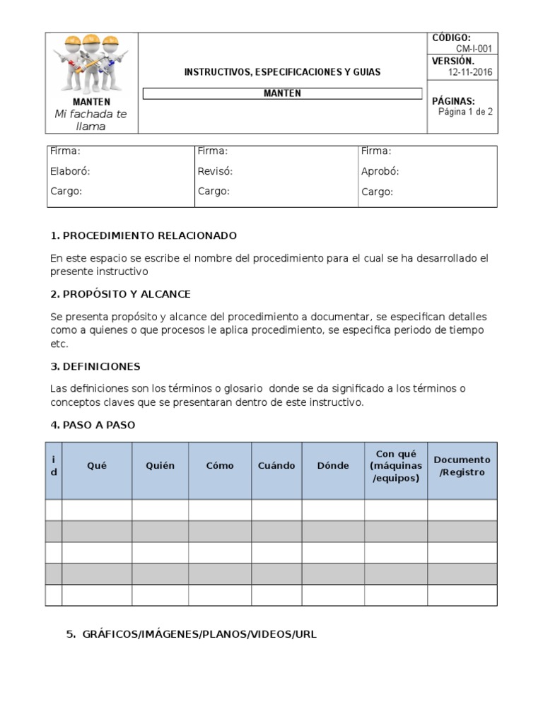 Formato Instructivos | PDF | Negocios | Informática