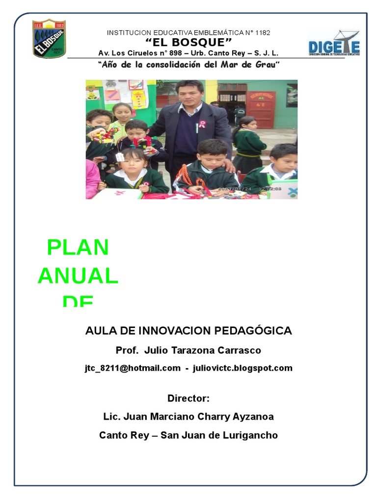 Plan Anual de Aip | PDF | Tecnología de información y comunicaciones ...