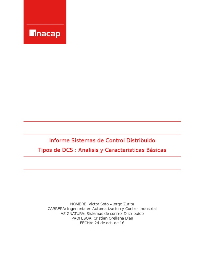 Informe Final Dcs | PDF | Plataforma como servicio | Ingenieria Eléctrica