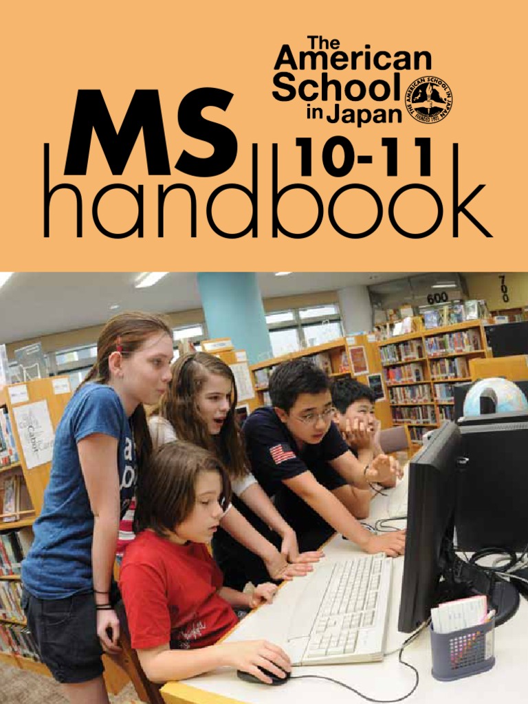 ASIJ Middle School Handbook 2010-11 | PDF | Homework | Teachers