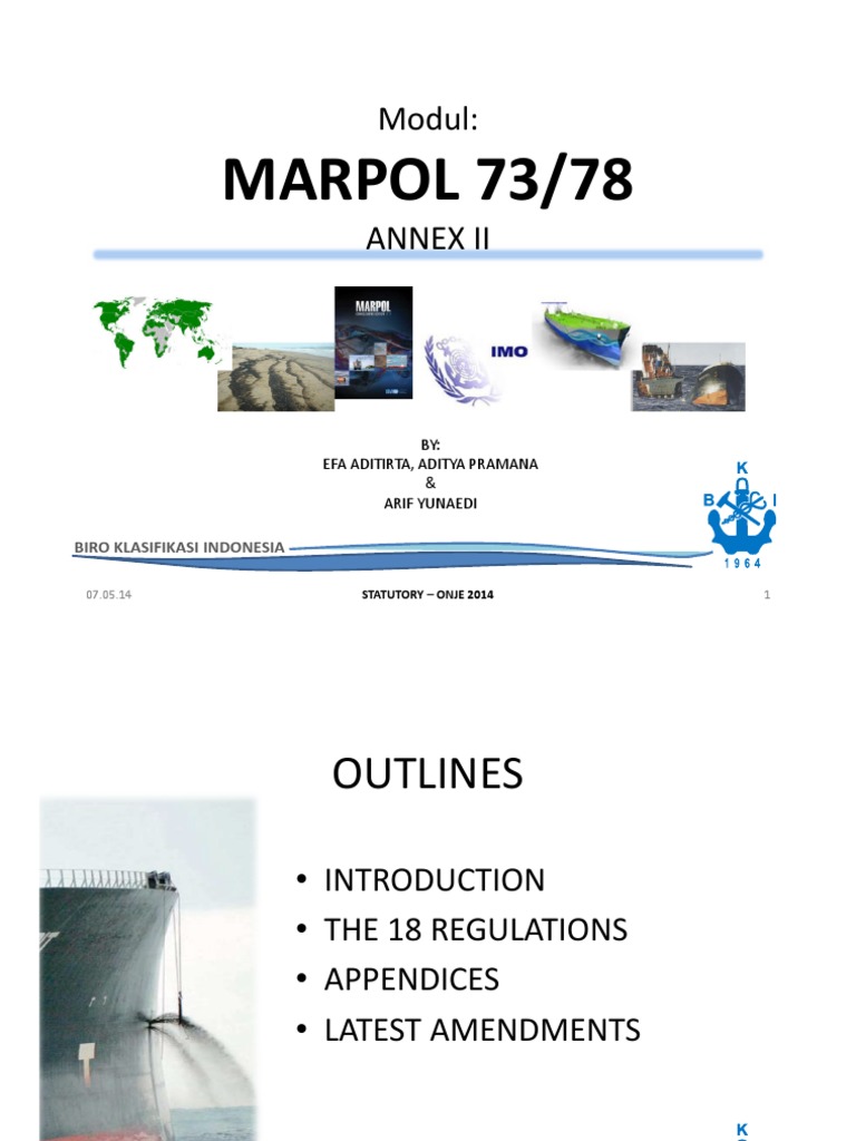 MARPOL ANNEX II (Compatibility Mode) | PDF | Ships | Oil Tanker