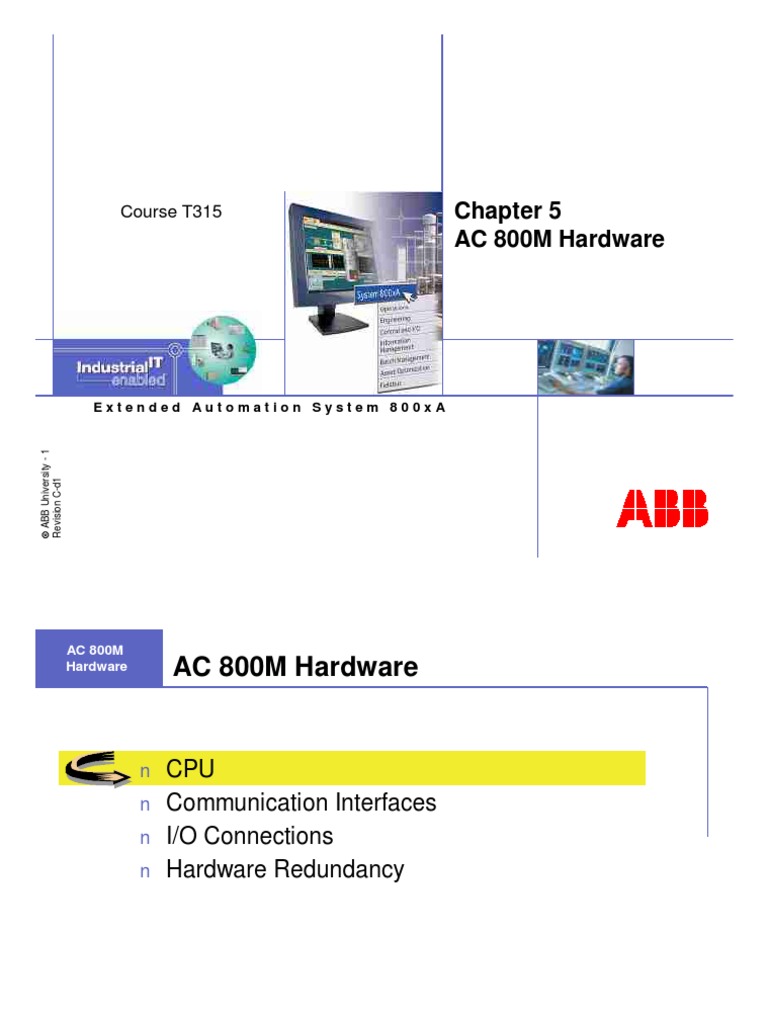 T315-05 AC800M Hardware - RevC-d1-CHT | PDF | Manufactured Goods | Computer Hardware